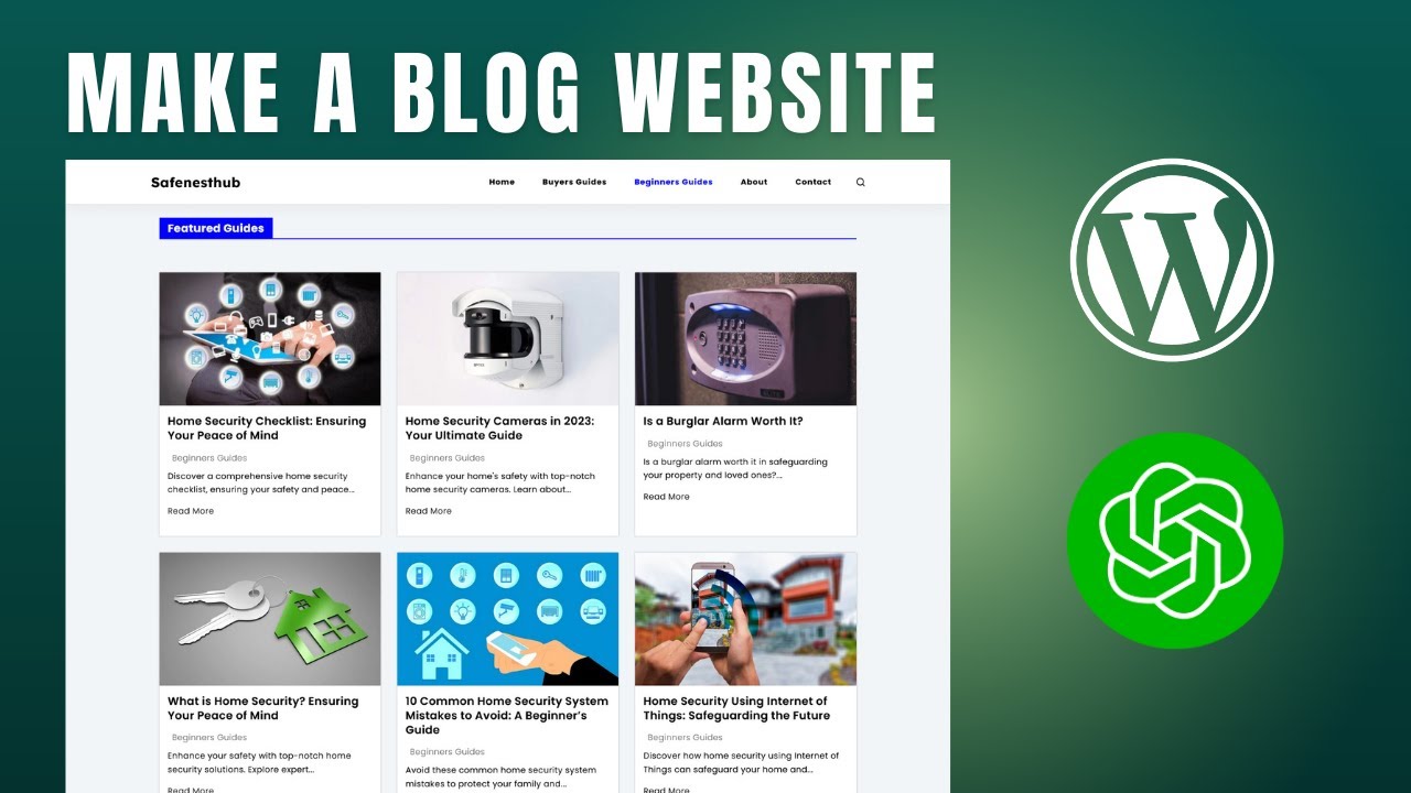 How to Make a Blog Website with WordPress and ChatGPT (Step-by-Step Tutorial)
