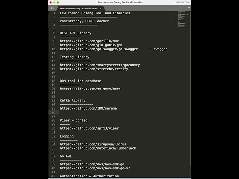 Golang Champion: Most common libraries in golang for production code