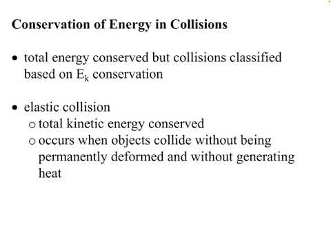 Elastic vs Inelastic Collisions