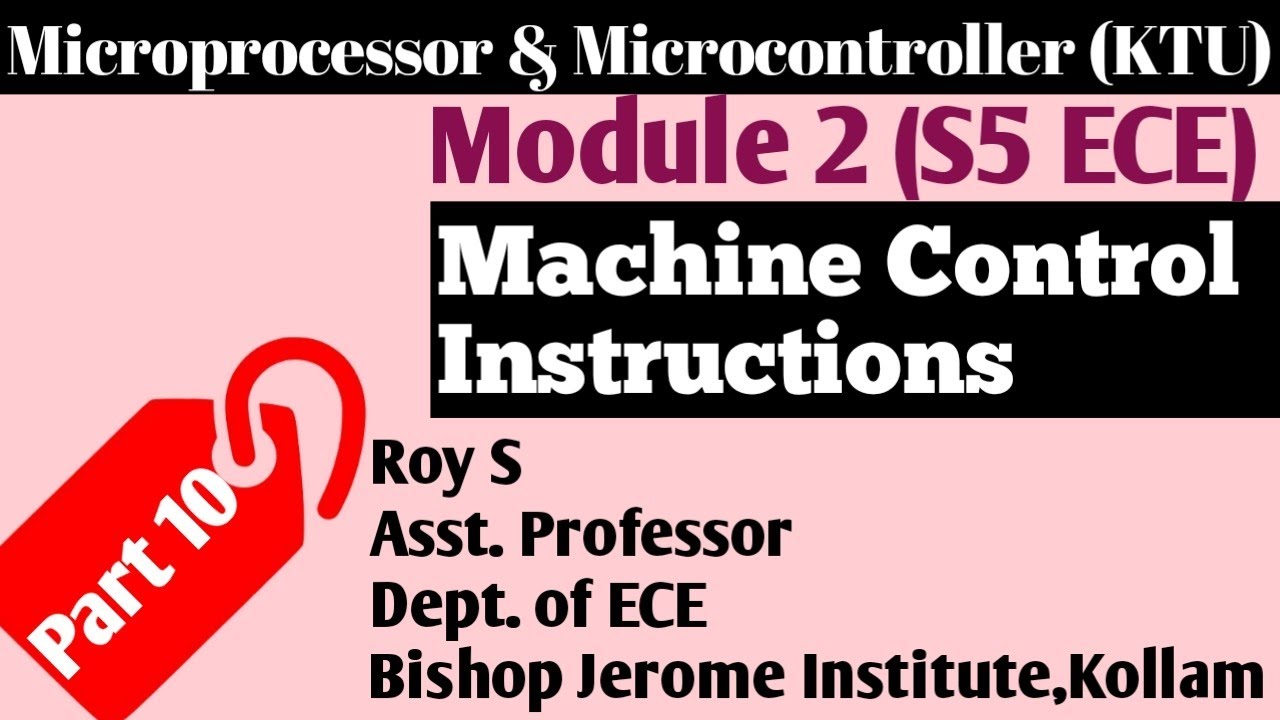 Module 2|Part 10| Microprocessor and Microcontroller S5 ECE|KTU
