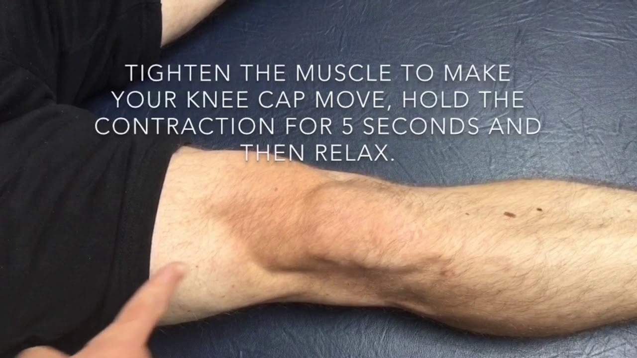 RUH Knee Exercises - Static quads