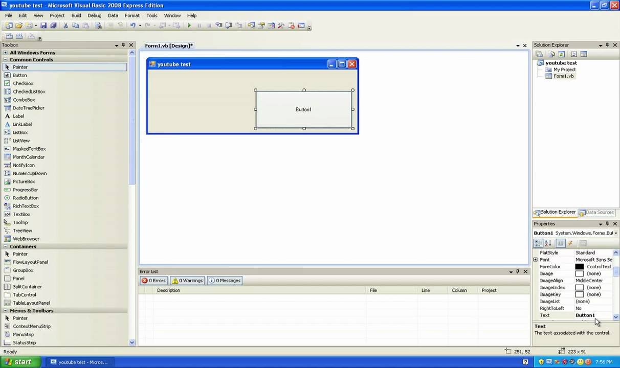 Visual basic 2008 review