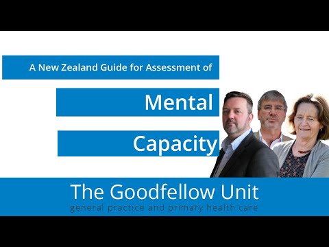 Goodfellow Unit Webinar: Mental Capacity