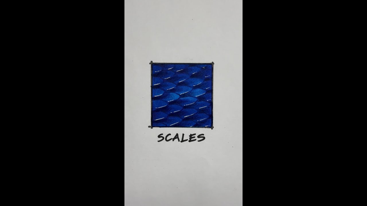 how to draw snake/dragon scales | alcohol marker tutorial