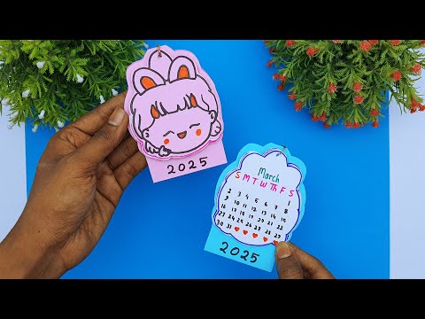 DIY Mini Paper Calendar Making Ideas | Paper Crafts | School Project ...