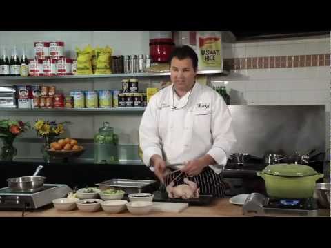 Chef Gregg Wanguard Marisol Restaurant Pismo Beach cooks Roast Chicken