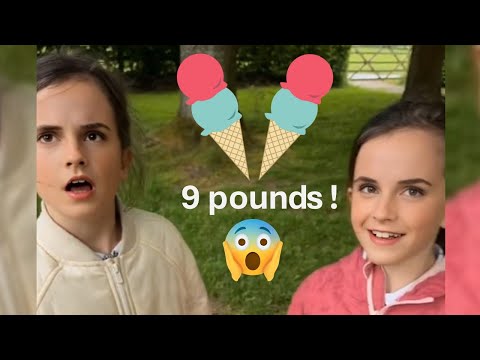 Ice cream twins inflation viral video - Emma Watson look alike