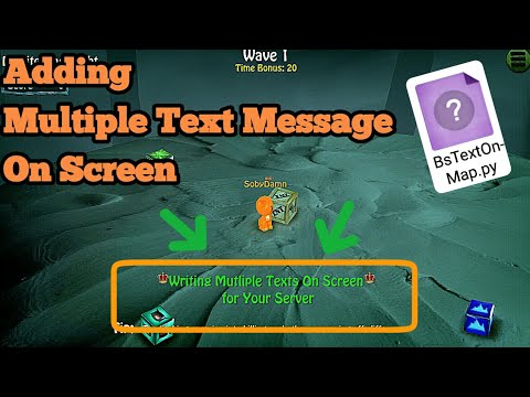 How to Add Multiple Text On Screen For Server |BombSquad Mods|