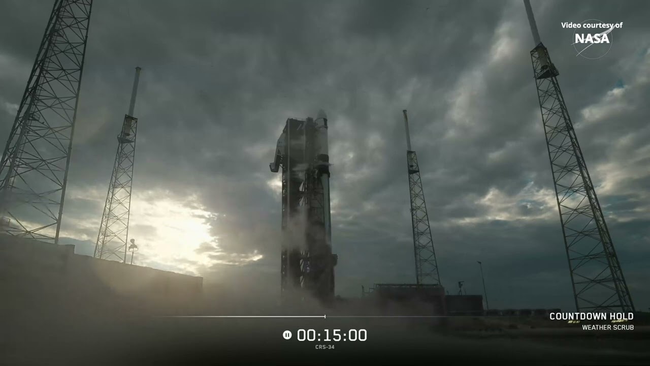 Falcon 9 aborted launch with CRS-34
