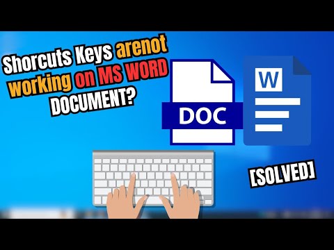 How do I fix keyboard shortcuts not working in Microsoft Word ?