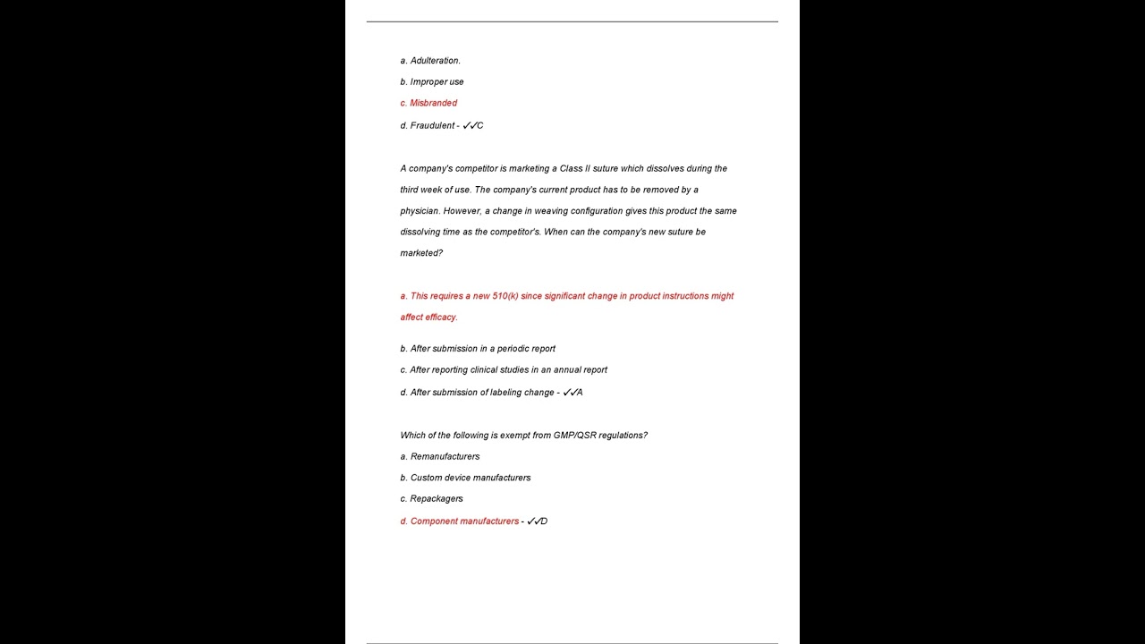 DEVICE RAC EXAM 2024