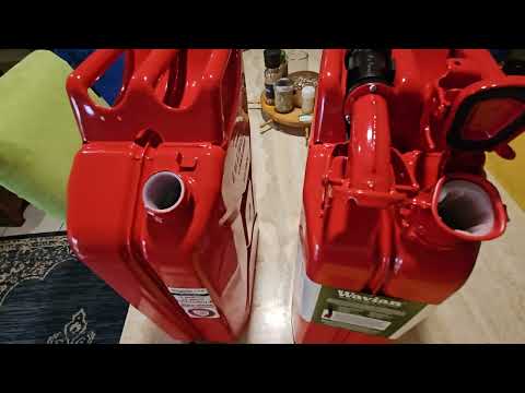 Professional Metal Military Grade Gas Jerry Cans: Wavian vs. Midwest; Plastic Note