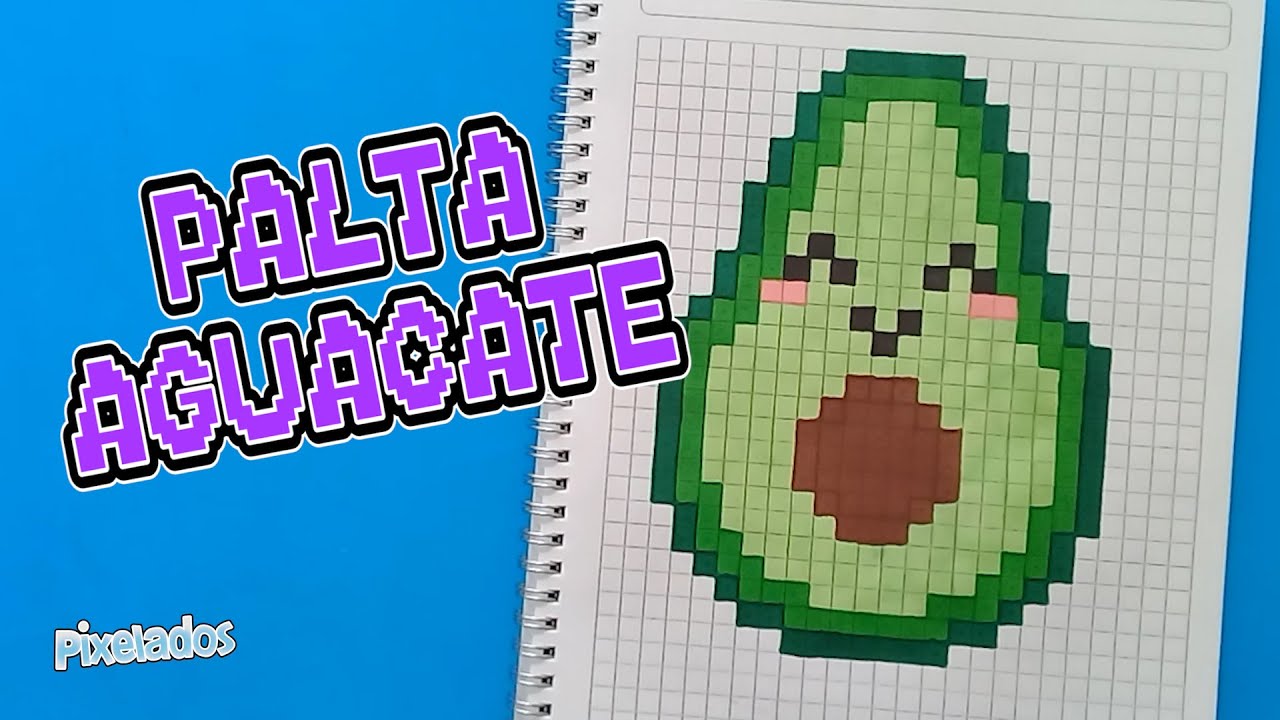 HOW TO DRAW AN AVOCADO IN PIXEL ART - PIXELADOS