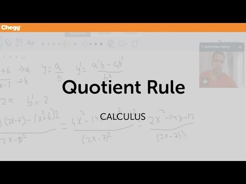 Definition of Quotient Rule | Chegg.com