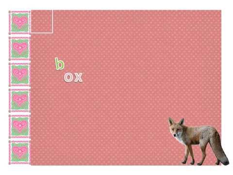 3 letter Spelling words ending with "ox" - part 1