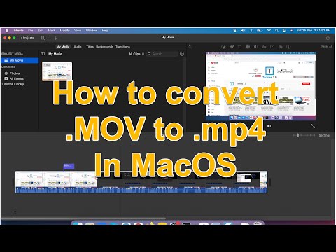 How to convert a .mov file to mp4 file