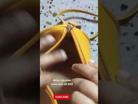 Flipkart Rs.272 ASTIR COLLEEN yellow slig bag review #flipkart #review #singbag
