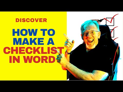 How To Create A Checklist In Microsoft Word - Checklists To Sell Online