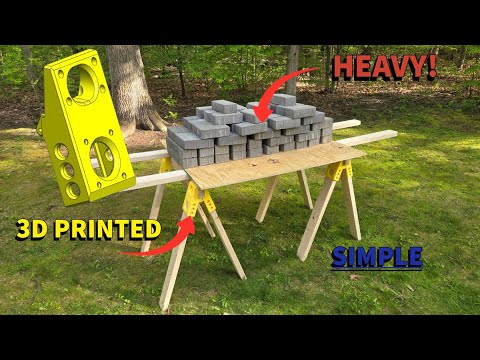 These 3D Printed Saw Horse Brackets Have INCREDIBLE Strength! I was certainly impressed.