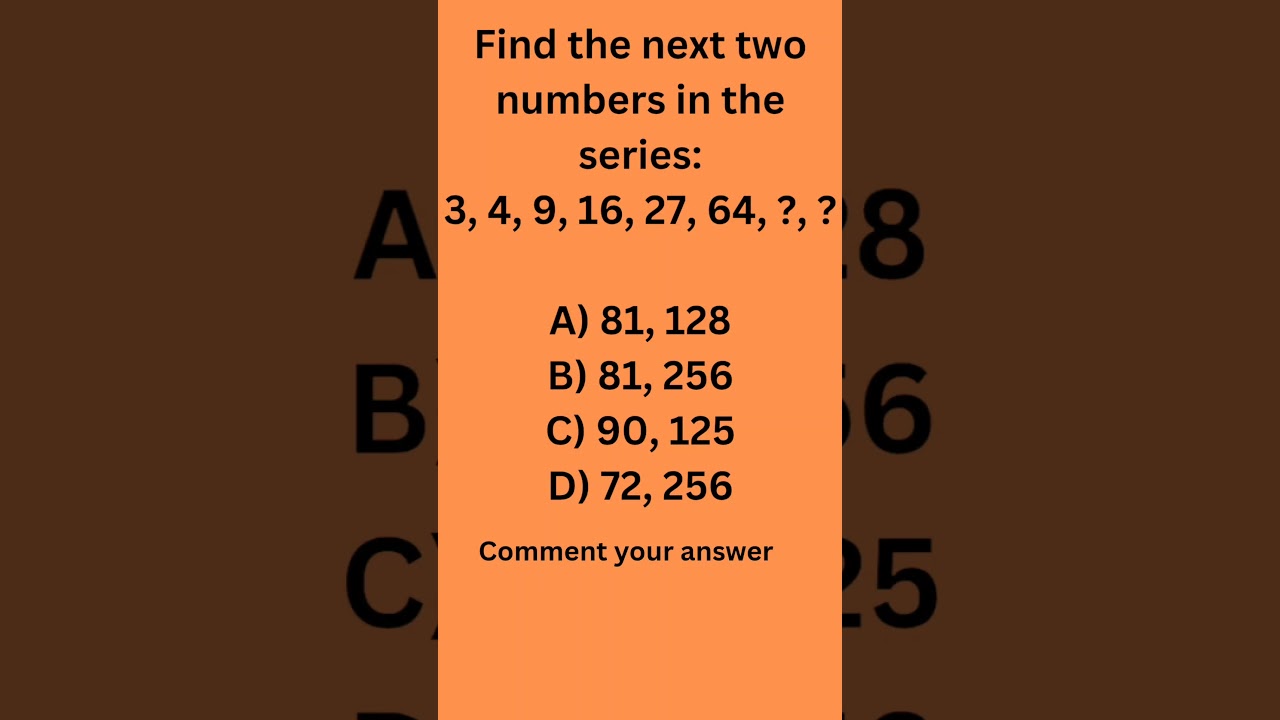Tough Reasoning Series Puzzle | Can You Find the Next Numbers? #mathspuzzle #logicriddles
