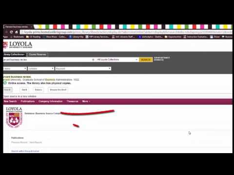 Finding Harvard Business Review articles and case studies