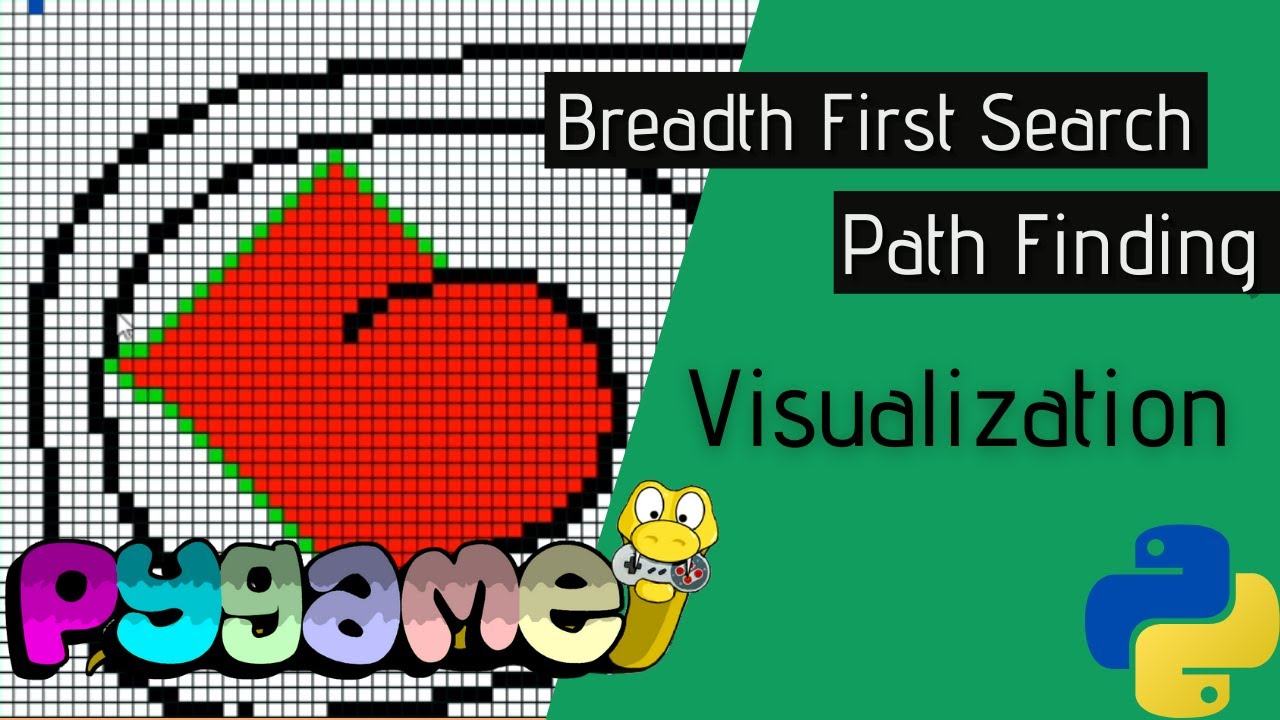 Breadth First Search Algorithm Visualization - Python Pygame Path Finding Visualization