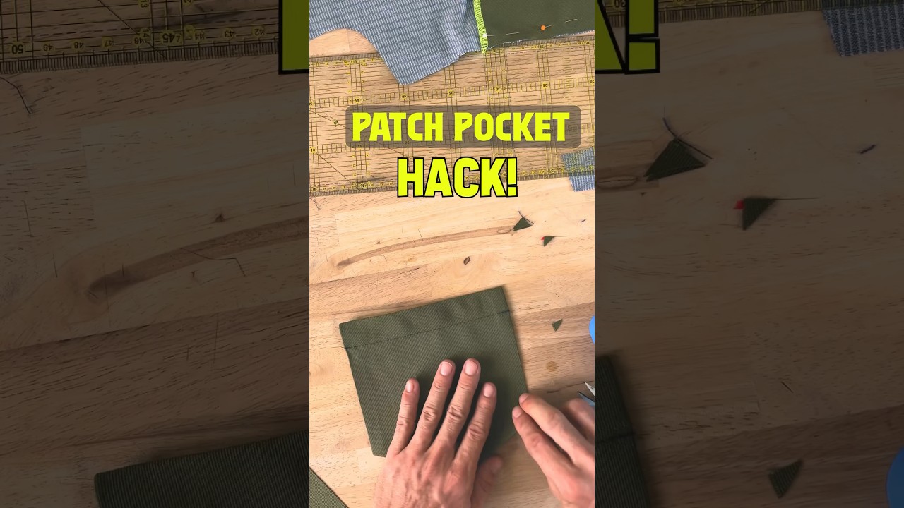 *how to make better patch pockets* #sewingtechniques #sewingtips #sewinghack #sewingsecrets
