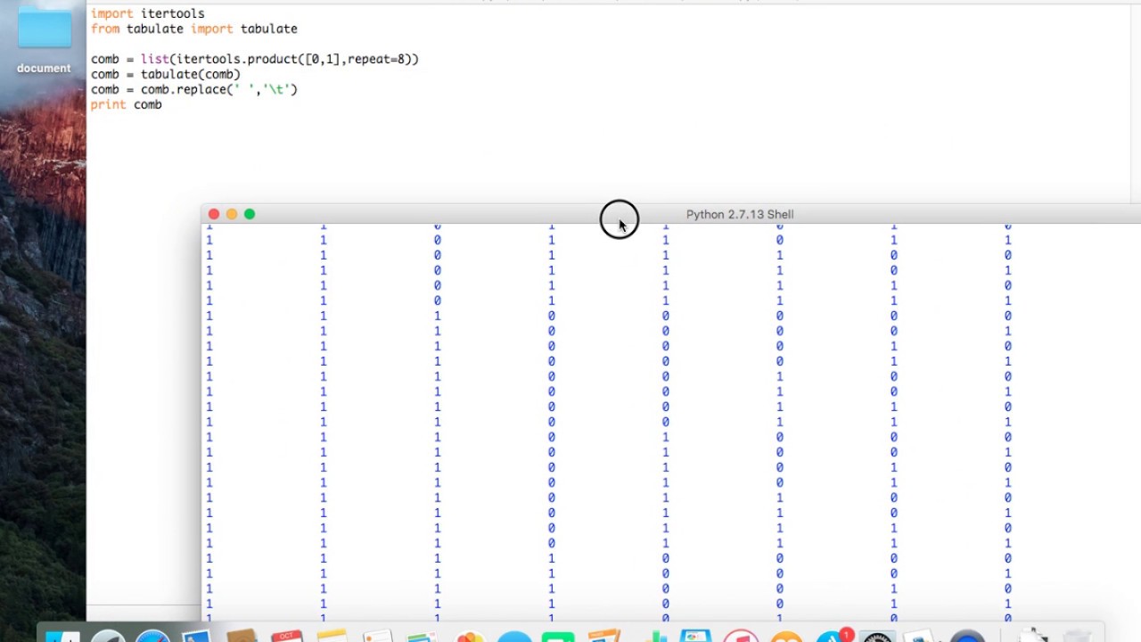 Generate combinations using Python