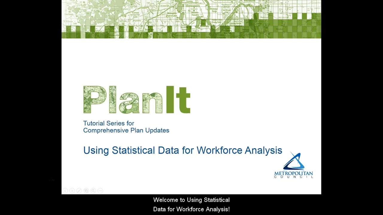 PlanIt: Using Statistical Data for Workforce Analysis Tutorial