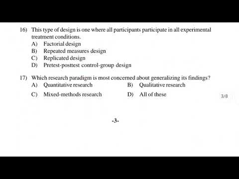 PhD / MPhil entrance exam solved Paper 2022 | Research methodology MCQ series 2022