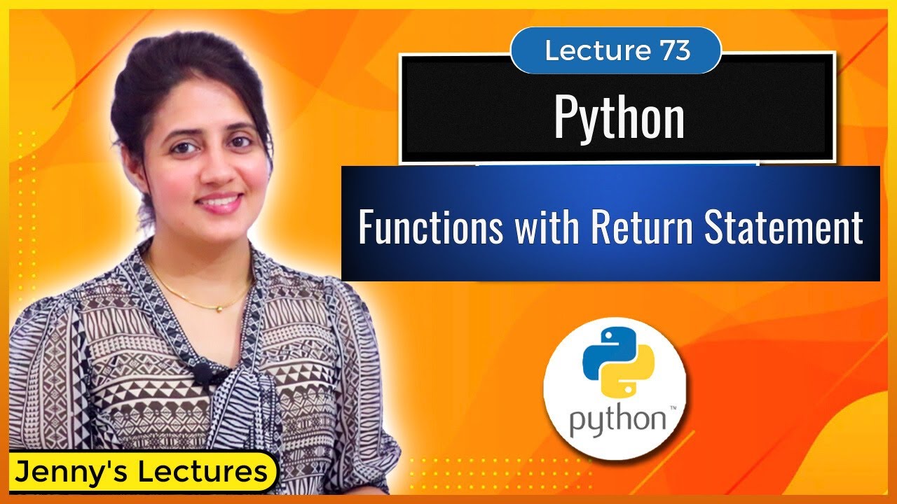 Functions with Return Statement in Python | Python Tutorials for Beginners #lec73