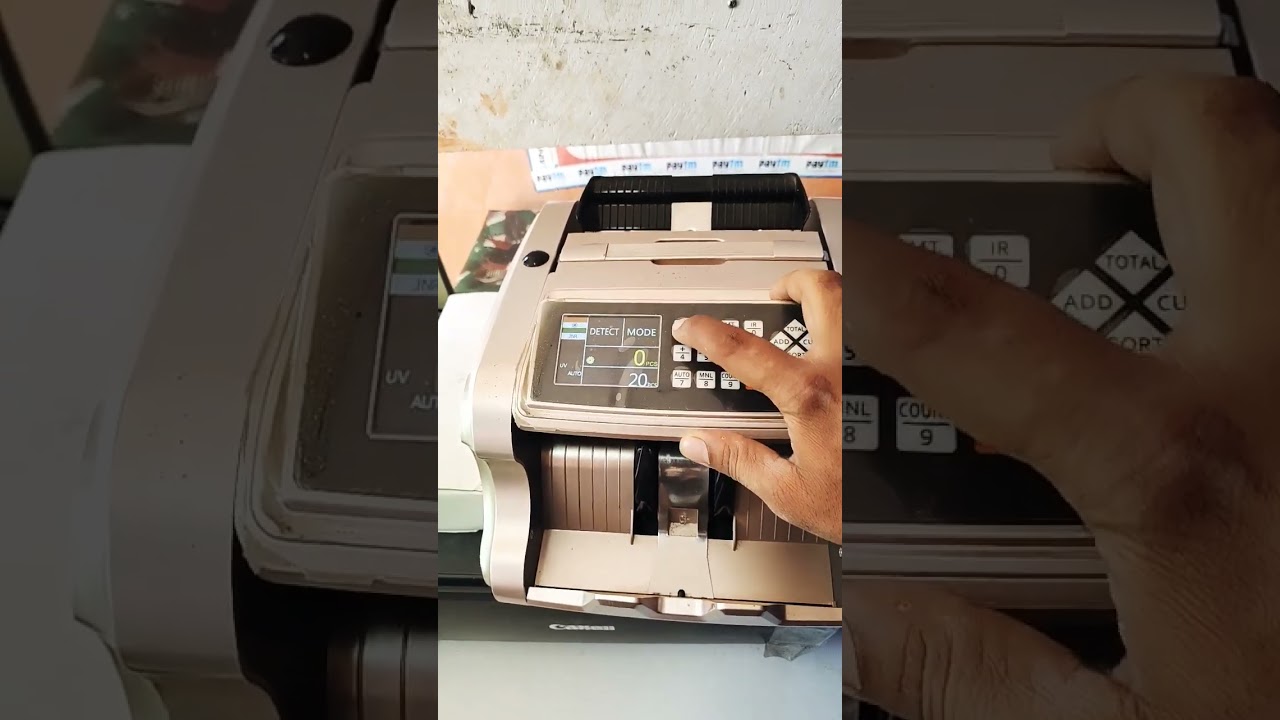 note counting machine sensor stop