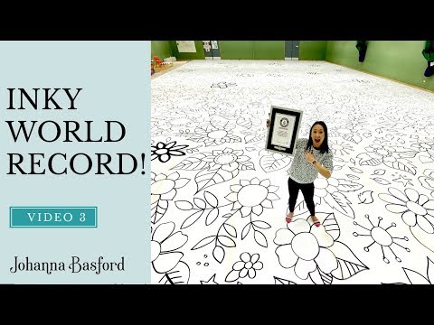 World’s Biggest Drawing – World record by Joanna Basford – Shoo Rayner