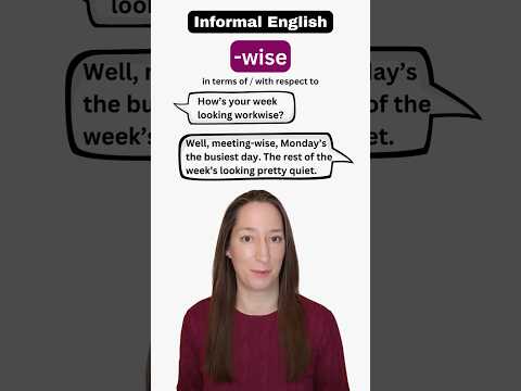 Informal English: the suffix -WISE