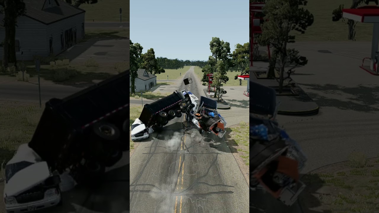 Realistic Highway Car Crashes #pt81- BeamNG.drive