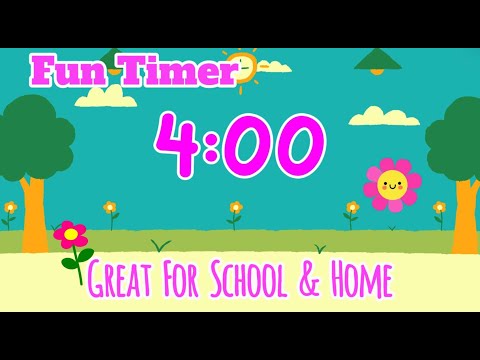 4 Minute Fun Timer for Kids | Engaging Countdown with Music for School and Home Activities