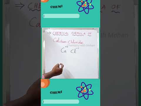 Chemical formula of Calcium Chloride #chemistry #tricks #neet #symbols #formula