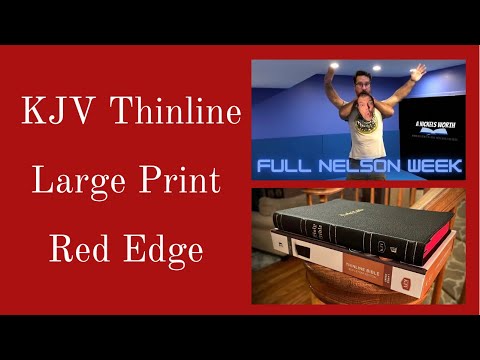 RED PAGE EDGES?? KJV Large Print Thinline Genuine Leather @thomasnelsoninc