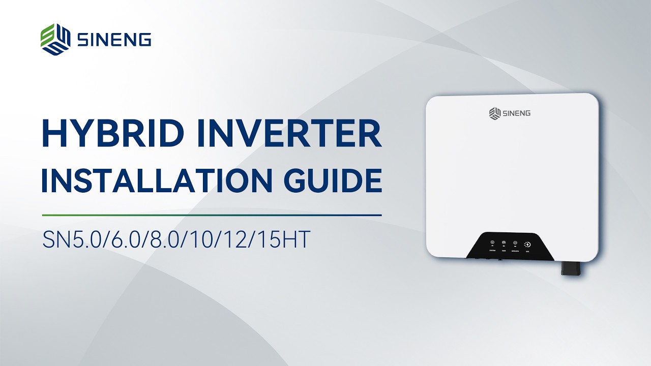SN 5~15 HT Installation Guide