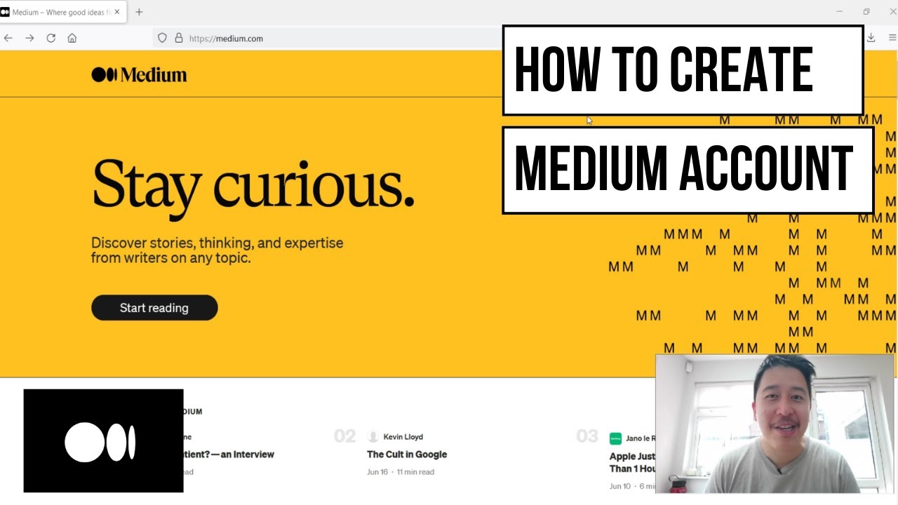 How To Sign Up For A Medium Account- Walkthrough