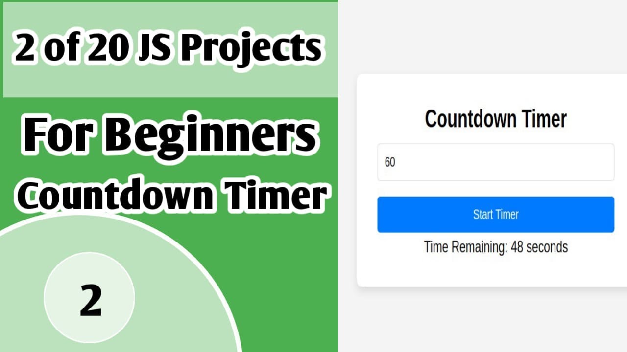 Countdown Timer Tutorial | HTML, CSS and JavaScript