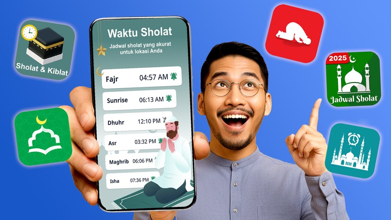 5 Aplikasi Adzan Otomatis Terbaik 2025 🕌 Pengingat Sholat Paling Akurat!