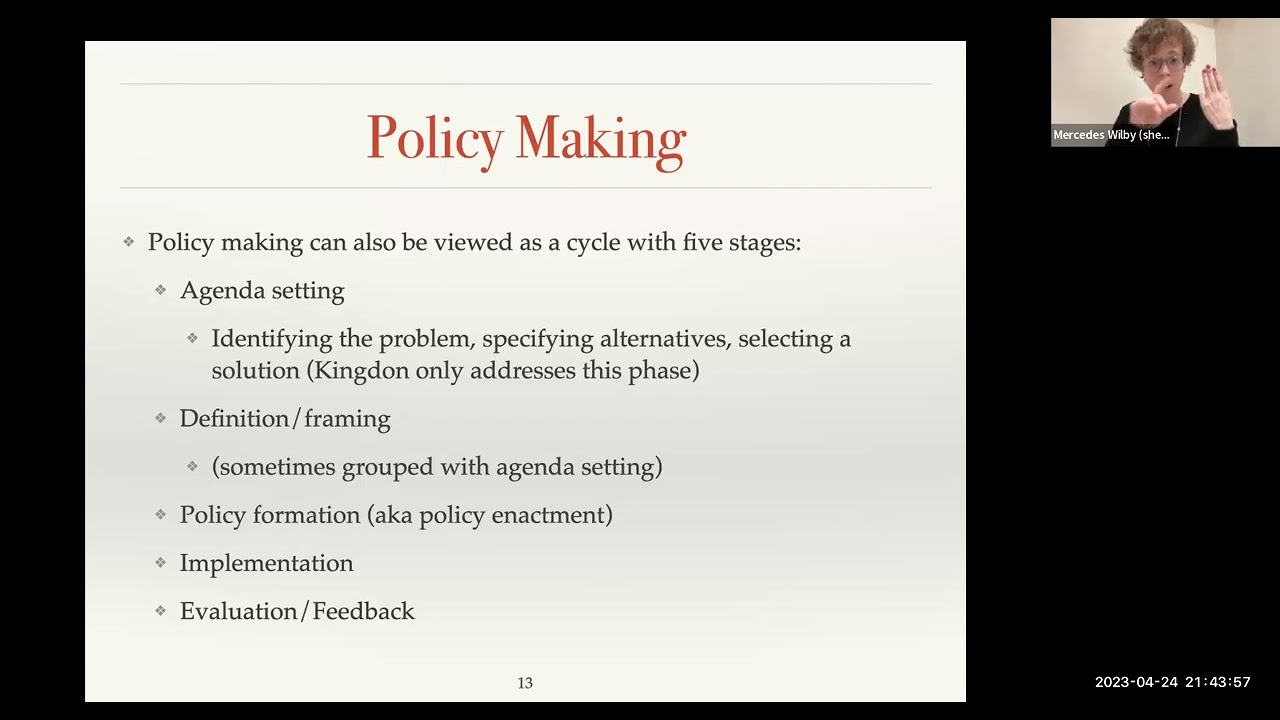 The policymaking process