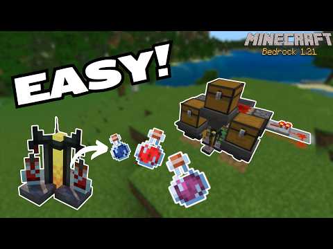 AUTOMATIC 1.21 POTION BREWER TUTORIAL in Minecraft Bedrock