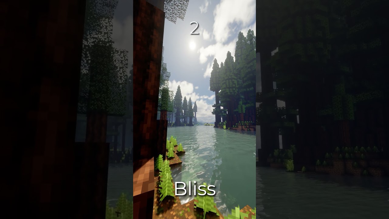 The BEST Minecraft Realistic Shaders (FREE)  #shorts
