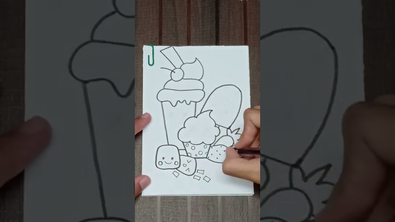 Clip art drawing || Ice cream clip art || Cute clip art #drawing #shorts #icecream #clipart