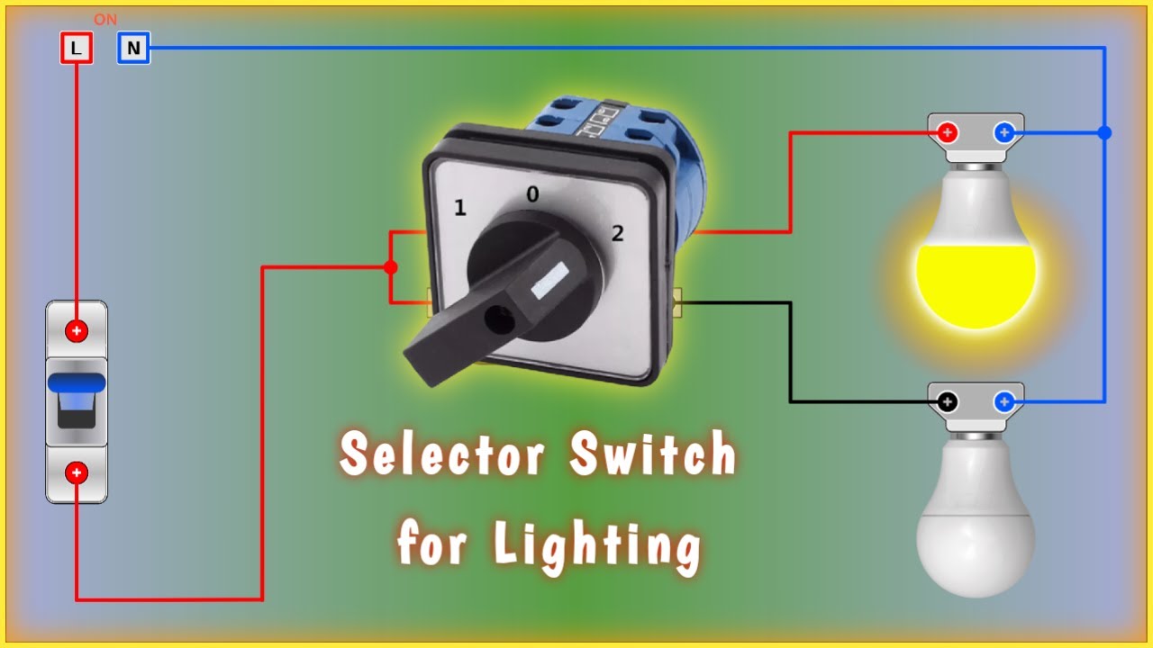 Selector Switch for 2 Lights || Electrical Simulation