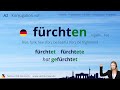 Konjugation "fürchten" - Alle Formen des Verbs, Beispiele, Regeln ...