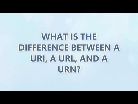 What is the difference between a URI, a URL, and a URN? (3 SOLUTIONS!!)