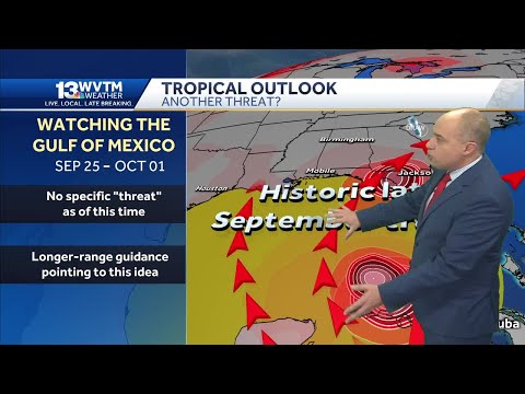 Alabama's weather forecast will be hot and dry as we look to the Gulf for a new tropical threat f...